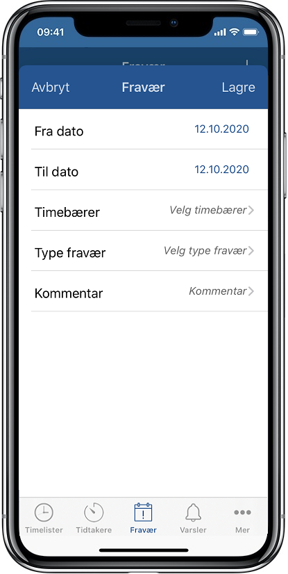 iCORE Hours App - Norsk brukerveiledning (iOS)